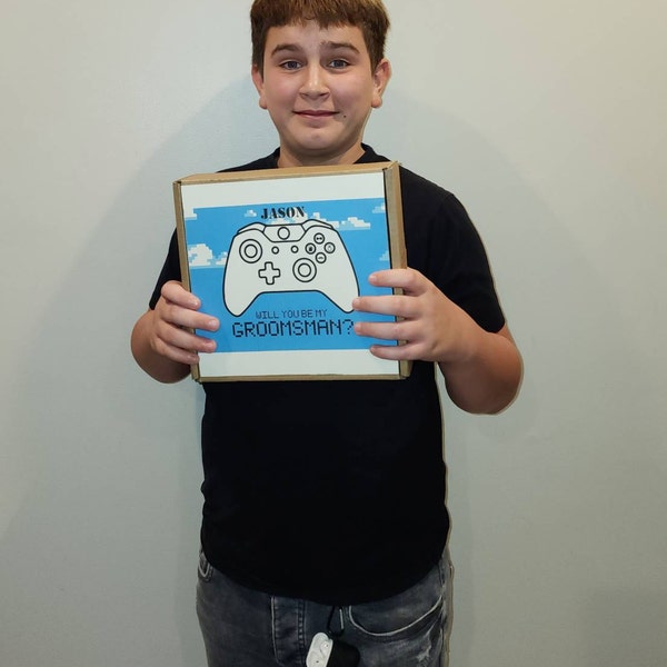 Gamer Groomsmen Proposal Xbox - Etsy