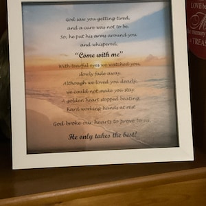 Retirement Gift, Good Luck Present, Pebble Art Picture Framed Poem ...