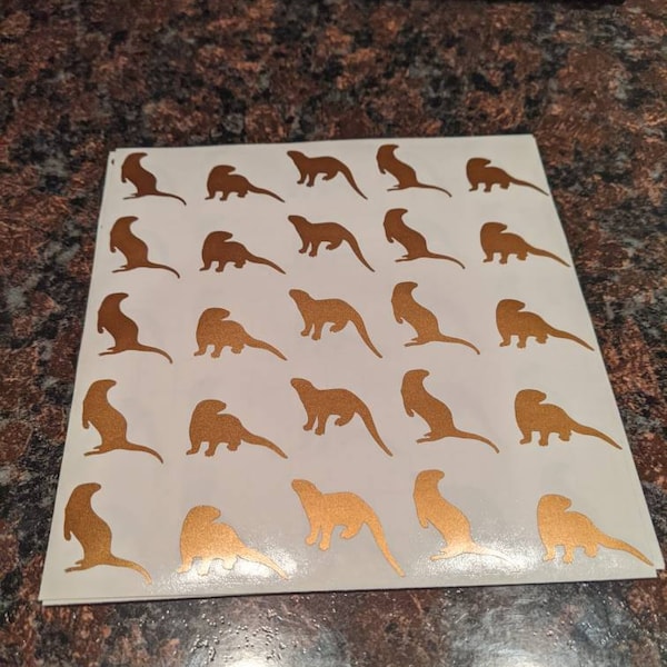 Otter Stickers, River Otter Stickers, Otter Sticker Set, Otter Envelope ...