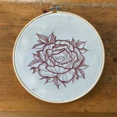Modern Floral Embroidery Pattern PDF Flower Embroidery Hand Embroidery ...