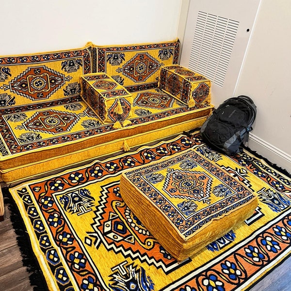 8 Inch Thick Floor Seating Sofa, Sectional Sofa, Arabic Majlis Seating ...
