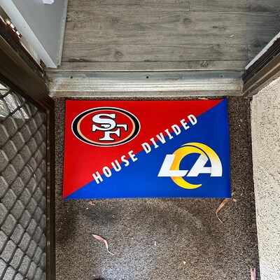 Custom House Divided Sign, House Divided Football Round Sign, House ...