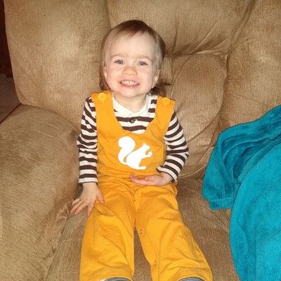 Baby and Toddler Overalls-squirrel - Etsy