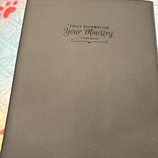 JW Leather Bible Cover New World Translation. Can Be Personalised ...