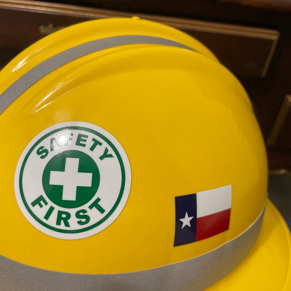 2 Inch Safety First Sticker 1st Rescue Safe Emergency Station Hard Hat ...