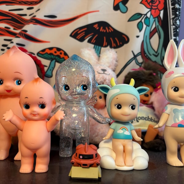 Kewpie Vinyl Sticker Pack- Kitschy Cute, Kewpie Foodies Sticker Set (4 ...