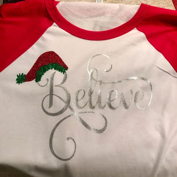 Believe With Santa Hat, Santa Believe, Believe Svg, Christmas Svg ...