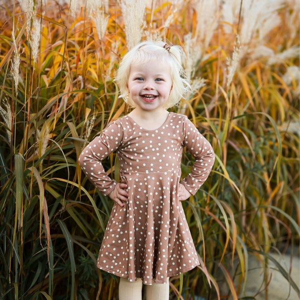 Organic Big Spring Floral Twirl Dress, Girls Floral Twirl Dress for ...