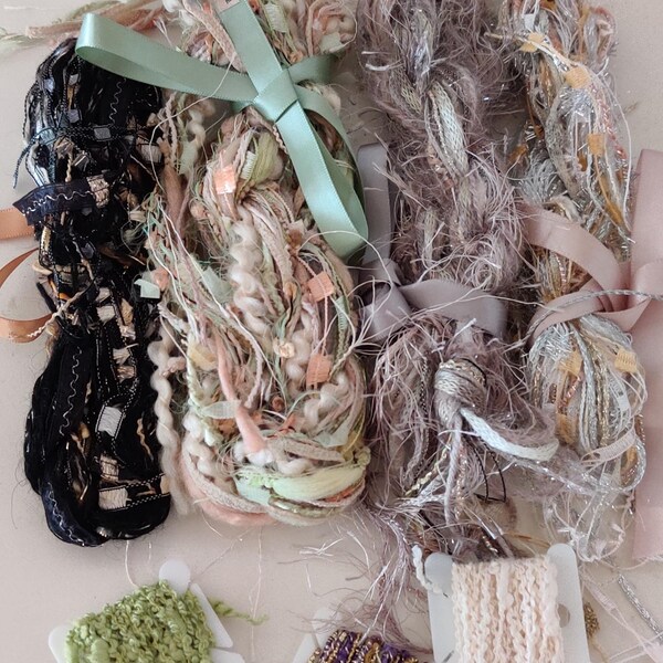 All Hallows • 2yd X 12 Novelty Art Yarn Fiber Samples Bundle • Slow ...