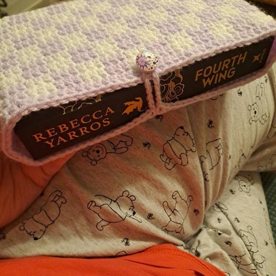 Book Sleeve Crochet Handmade Check Book Cover Protector Gift for ...