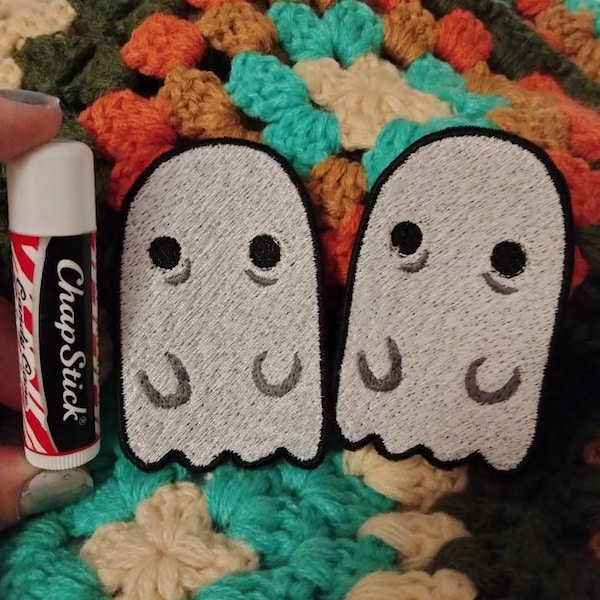 Embroidered Ghost Sew-on Patch - Etsy