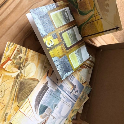 Train Landscape Eric Ravilious Greetings Card - Etsy