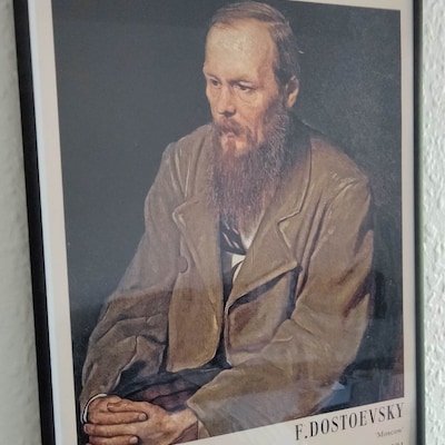 Fyodor Dostoevsky Poster, Vintage Wall Art, Bookworm Gift, Wall Art ...