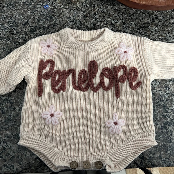 Gender Neutral Hand Embroidered Peace Sign Sweater for Toddlers ...