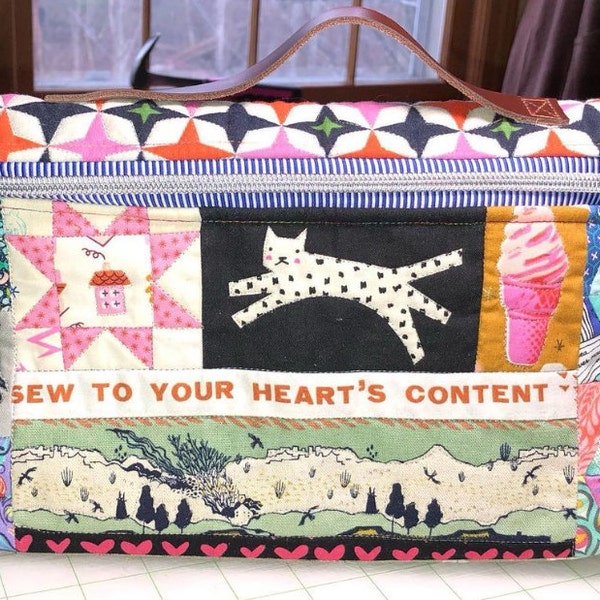 2 Sewing Patterns: Knitting Needle Case Step-by-step Sewing Tutorial 2 ...