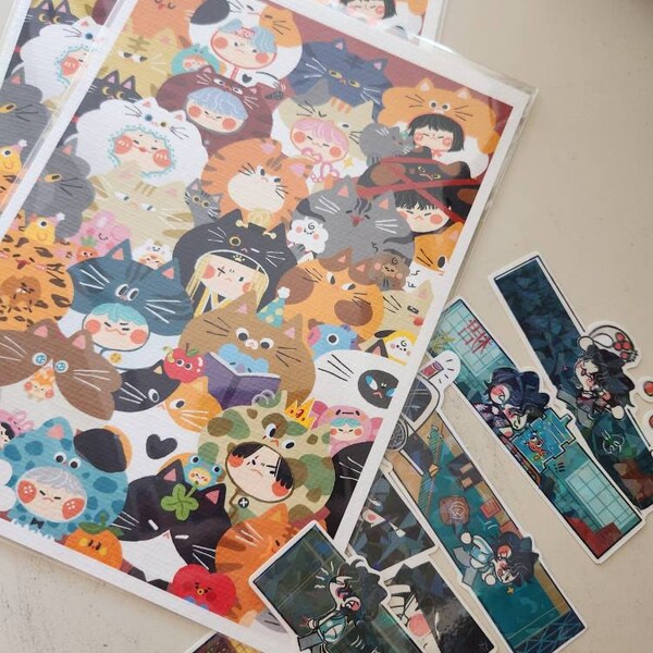 Haegeum Meow Meow Sticker Pack | Vinyl | Holo | Sparkling - Etsy