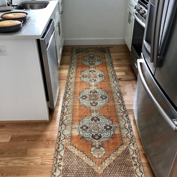 Narrow Runner Rug,vintage Runner Rug,small Runner Rug,2.7x8.7ft FREE ...