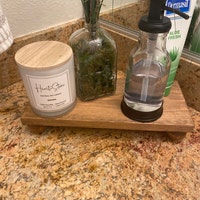 Wood Riser, Ball Leg Wood Tray, Farmhouse Decor, Rustic Tray, Riser ...