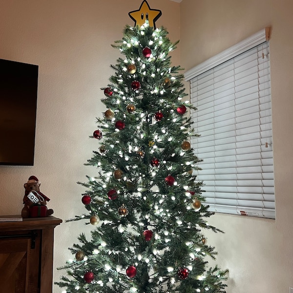 Christmas Tree Topper: Super Mario Bros Star - Etsy