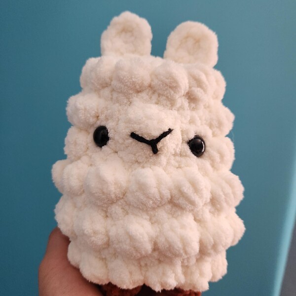Crochet Llama Low Sew Pattern Chunky Plush Amigurumi Doll Sheep Alpaca ...