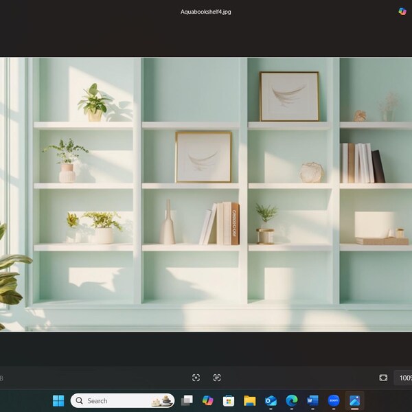 Neutral Zoom Background Modern Aesthetic White Modern Home Office Wall ...