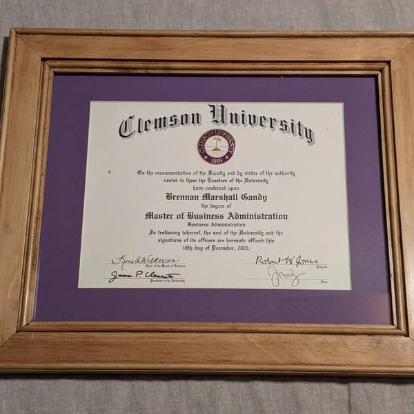 Clear Pine Diploma Frame With Mat: Handmade Certificate Holder - Etsy