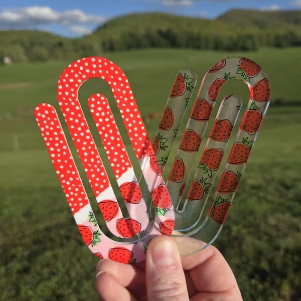 3 DOG Big Paper Clip Designs • Paw Prints • Paperclip • Large Bookmarks ...