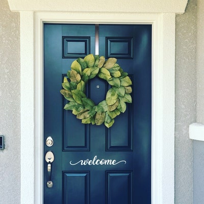 Welcome Door Decal, Cute Welcome Sticker Greeting for Home Phrase ...