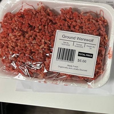 Printable Fake Meat Labels Halloween Prank, Funny Fake Food Labels ...