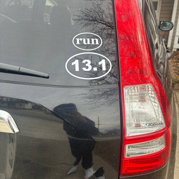 13.1 Half Marathon Decal, 13.1 Decal, 13.1 Sticker, Runners Decal ...