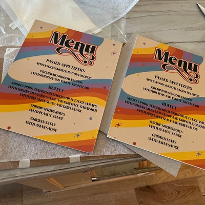 Disco Birthday Drink Menu, 70s Disco Party Menu, 1970s Groovy Disco ...