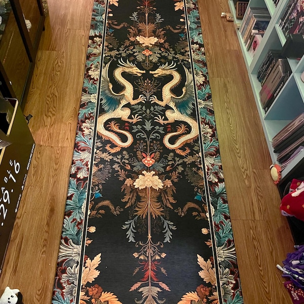 Dark Academia Wildflower Rug Floral Aesthetic Ornate Gothic Home Decor ...