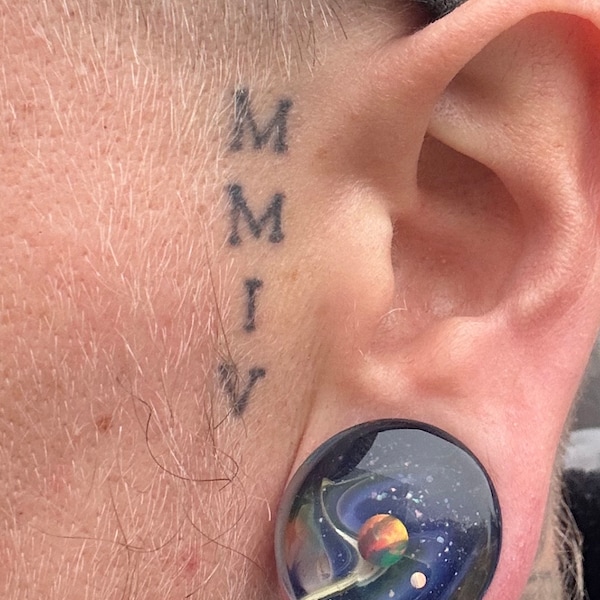 Spacey Nebula Glass Plugs, 1 Pair, Double Flare - Etsy