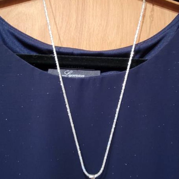 925 Sterling Silver Sparkle Glitter Margarita Twisted Rock Chain ...