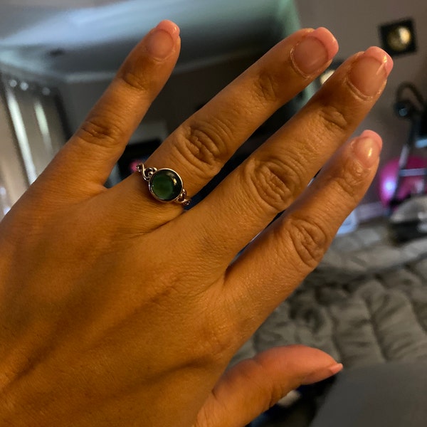 Sterling Silver Mood Ring Changes Colors Indicating Your Mood, Little ...