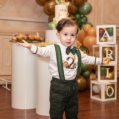 Personalized Baby Boys 1st Birthday Suit Set Custom Safari - Etsy