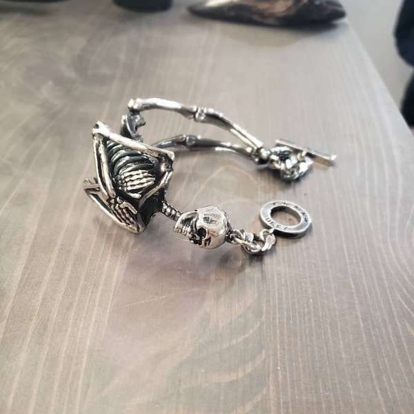 Skeleton Bracelet/anatomical Jewelry/human Bone/anatomy Human/handcuff ...