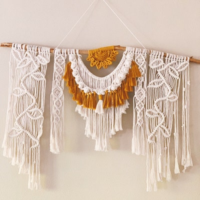 Macrame Pattern SUNFLOWER Macrame Tutorial With Step-by-step Photos for ...