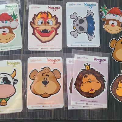 Big Bear Cub Buddy Laminated Vinyl Indoor Sticker - Etsy