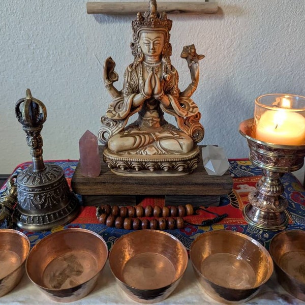 Buddhist Pine Mini Altar - Light Walnut, Chocolate & Gunstock Stain ...