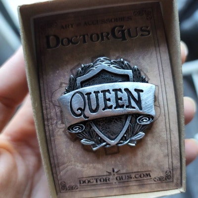 Queen Badge RPG Character Class Pin Handcrafted Pewter Accessories by ...
