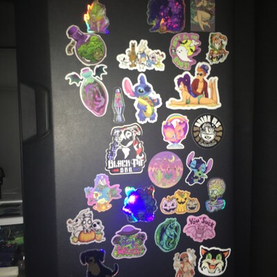 Dreamy Desertscape Desert Nightlife Holographic Sticker - Etsy