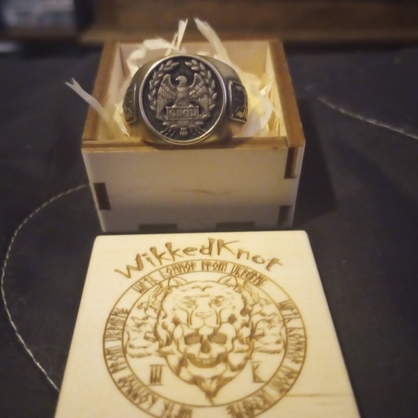 Aquila Spqr Ring Ancient Roman Eagle Mens Jewelry - Etsy