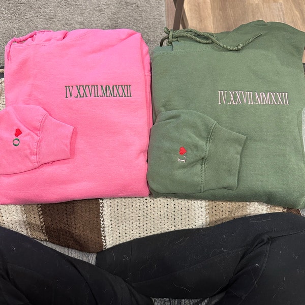 Custom Embroidered Sweatshirt, Custom Text Sweater, Personalized ...