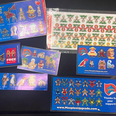 LORDS of WATERDEEP Meeples Upgrade Kit Stickers Free Scoundrels of Skullport Decals Kit Premium ...