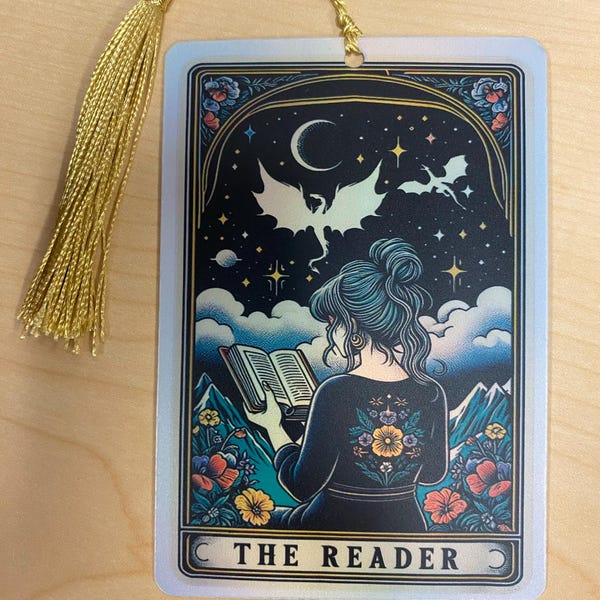 The Reader Card Bookmark, Trigger Warrings, Holographic Bookmark ...