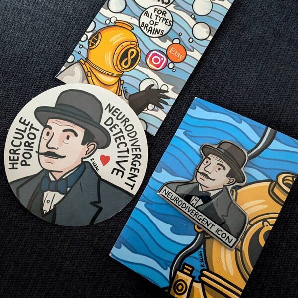 Postcard Pack 3: (9) Art, Print, Neurodiverse, Neurodivergent, Autistic ...