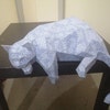 Lazy Paper Model , Papercraft , DIY , Low Poly , Fat Cat Model , PDF ...