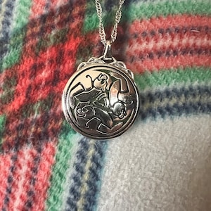 Merida Inspired princess Jewelry, Celtic Three Bears Necklace, Celtic ...