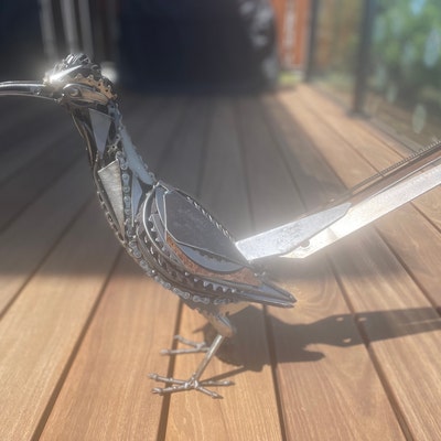 Miller, Rusty Raven Sculpture - Etsy